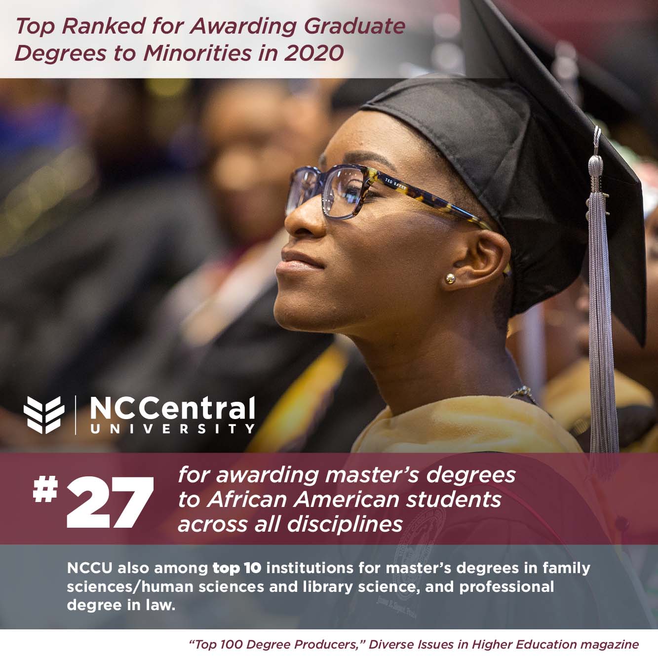 NCCU Retains Top Rankings for Awarding Degrees | North Carolina Central University